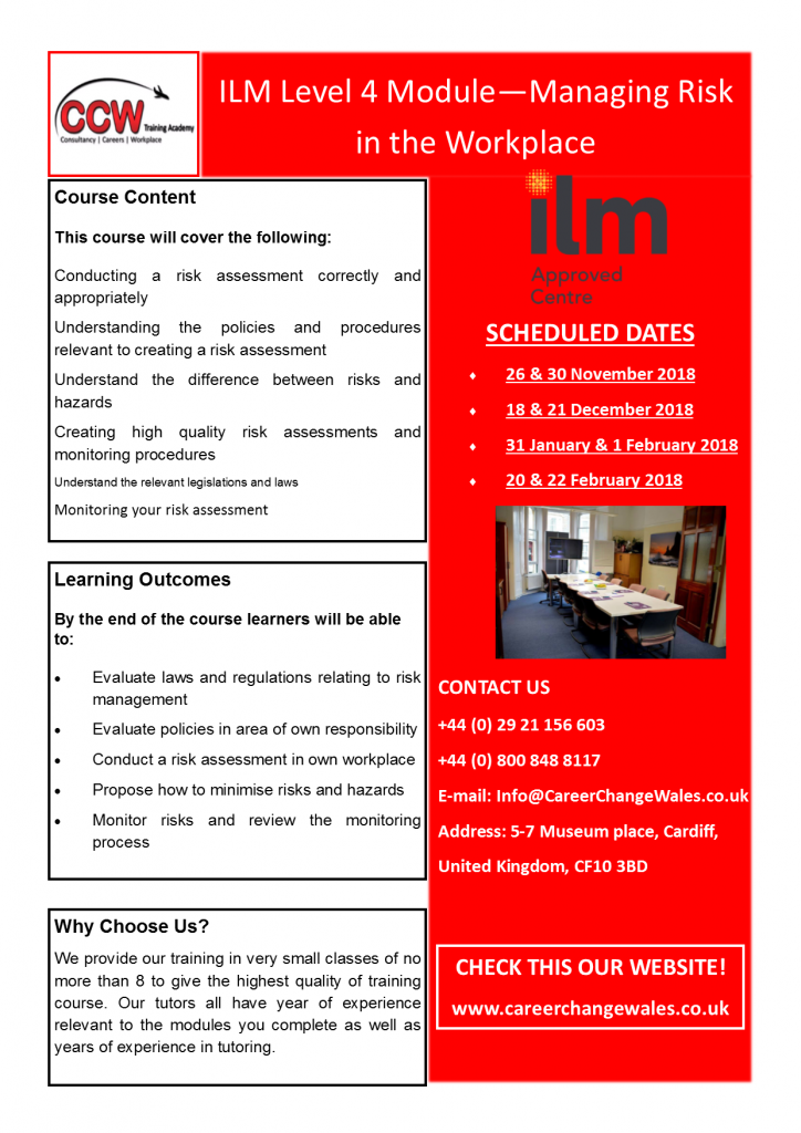 ILM Risk Assessment Flyer - CCW-Training Academy